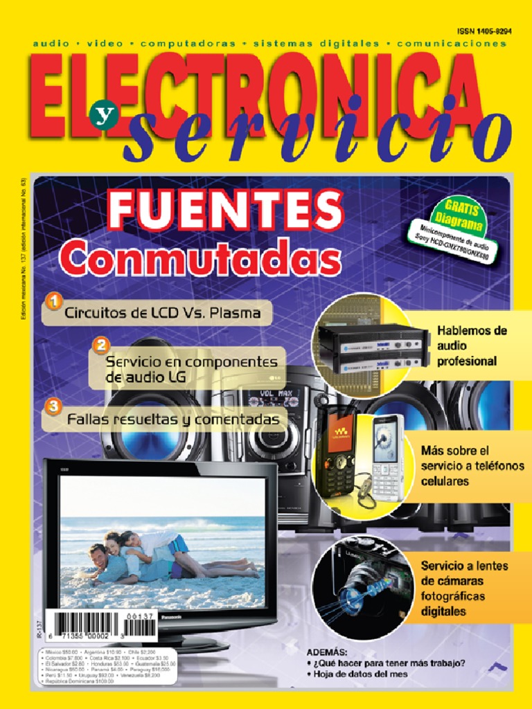 Revista Electrónica y Servicio No. 137 | PDF | Micrófono | Disco compacto