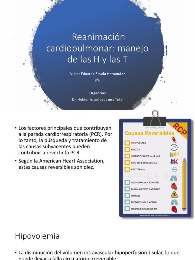 5h 5t | PDF | Infarto de miocardio | Reanimación cardiopulmonar