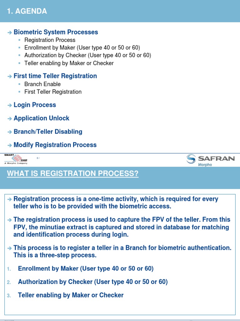 Biometric Process Flow Training_V1_2 | Biometrics | Login
