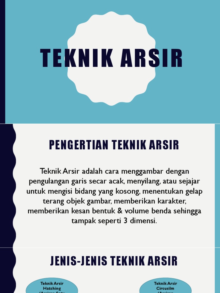 Jenis-Jenis Teknik Arsir dalam Menggambar | PDF | Metode & Bahan Ajar ...