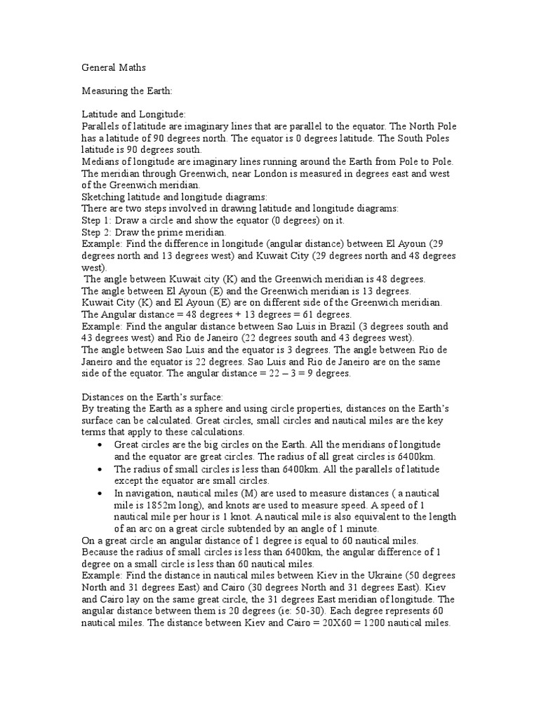 General Mathematics Notes | PDF | Area | Present Value