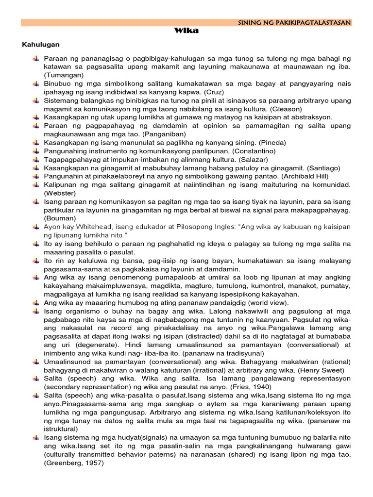 Komunikasyon Sa Akademikong Filipino | PDF