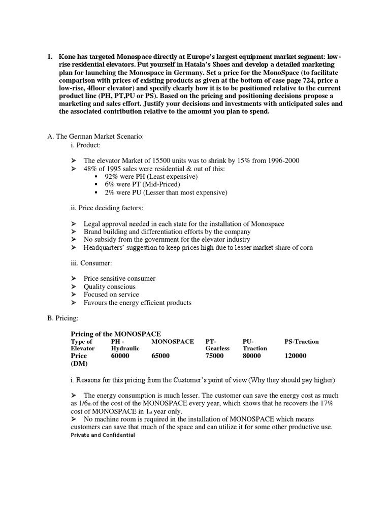 Kone | PDF | Pricing | Elevator