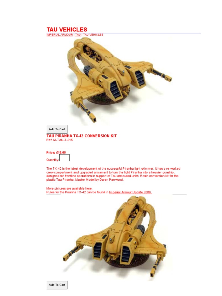 Tau Vehicles | PDF | Tanks | Tracked Military Vehicles