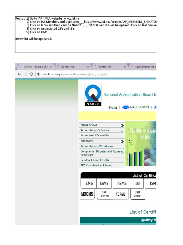 List of IAF MLA Accredited Bodies | PDF | Business | Finance & Money ...