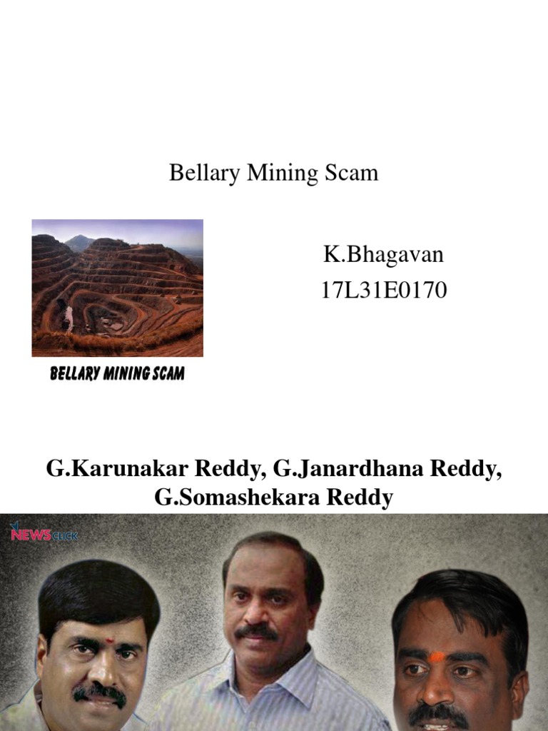 Bellary Mining Scam Ppt | Corruption | Government | Free 30-day Trial ...