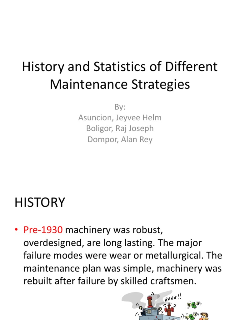 History and Statistics of Different Maintenance Strategies | PDF | Business