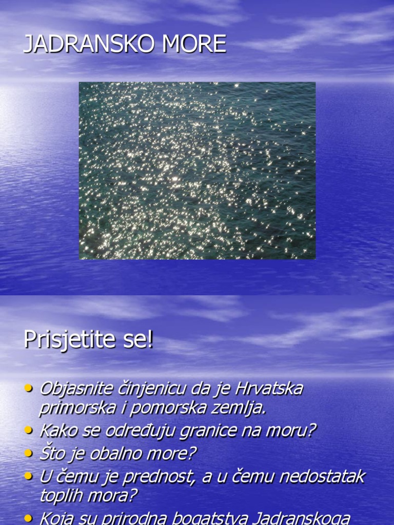 Jadransko More | PDF