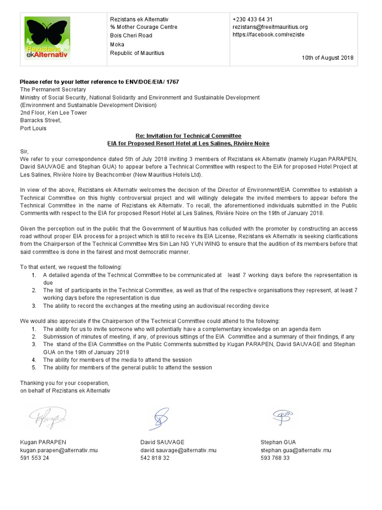 Rea Response To Env Doe Eia 1767 | PDF | Public Sphere | Government