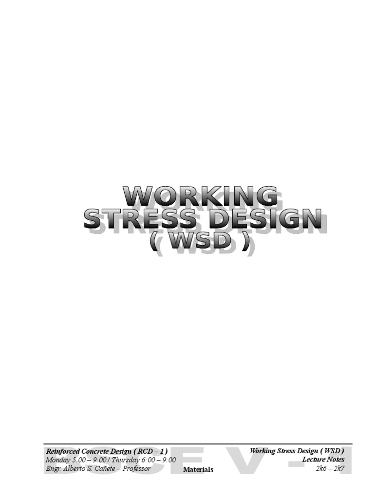 2 WSD | PDF | Strength Of Materials | Building Engineering
