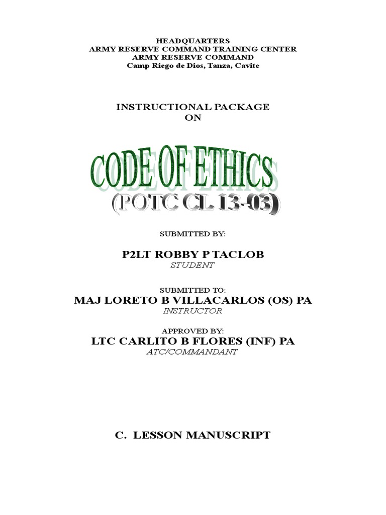Afp Core Values & Code of Ethics | PDF | History