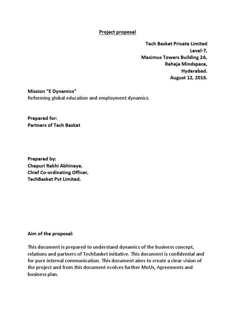 Project Proposal E Dynamics | PDF | Governance | Recruitment