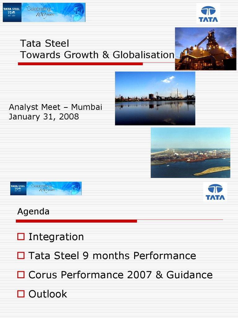 Analyst Meet Presentation Jan 08 | PDF | Business | Economies