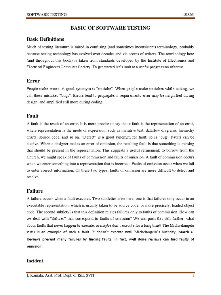 Module 1 - SVIT | PDF | Software Testing | Automated Teller Machine