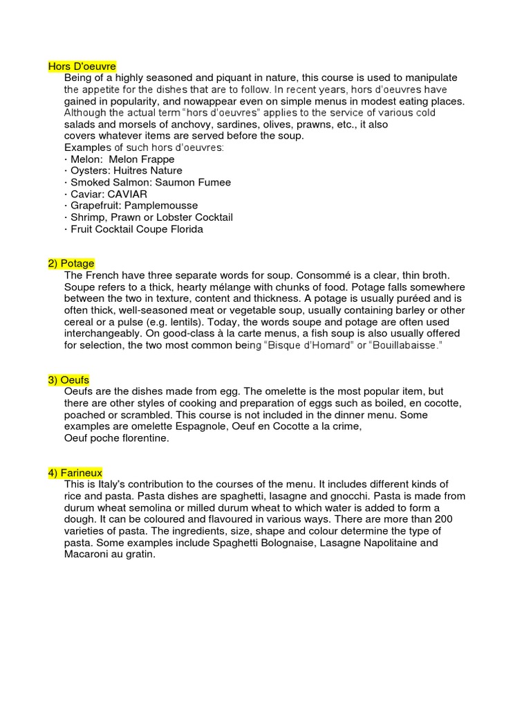 17 Course Menu | Download Free PDF | Pasta | Soup