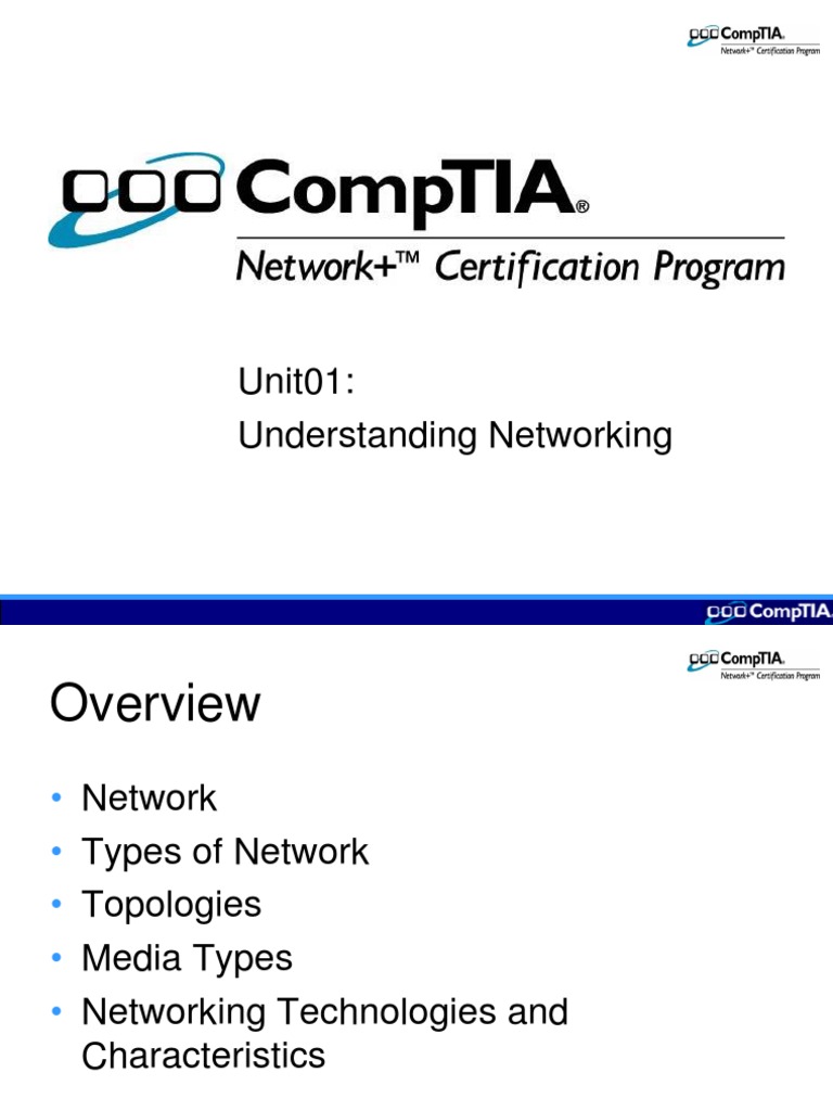 Unit01: Understanding Networking | PDF | Network Topology | Ethernet