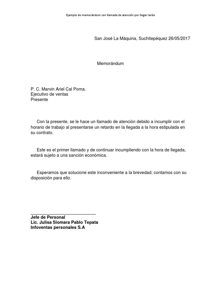 Carta Memorandum | PDF