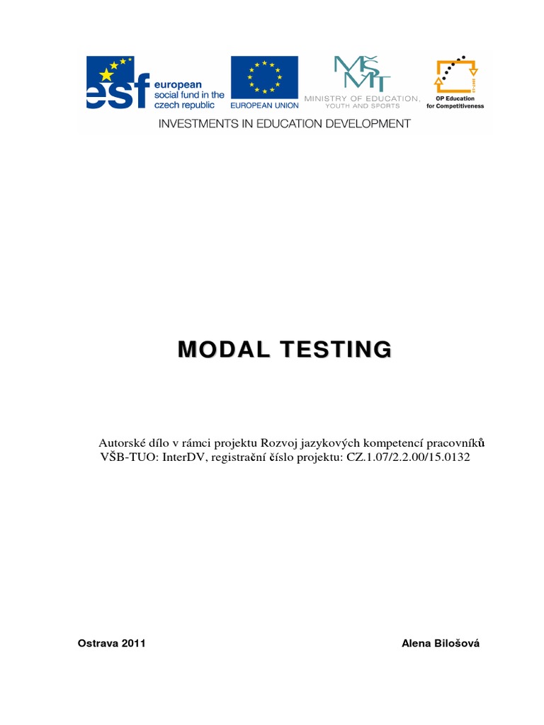 Modal Testing | PDF | Accuracy And Precision | Teaching Mathematics