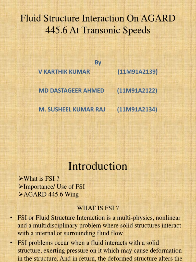 FSI | PDF | Fluid Dynamics | Aerodynamics