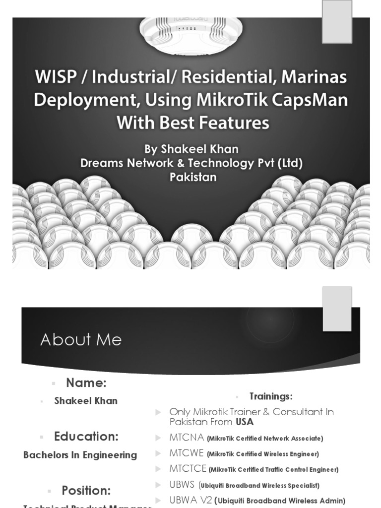 Capsman Mikrotik | PDF | Wireless Lan | Ip Address