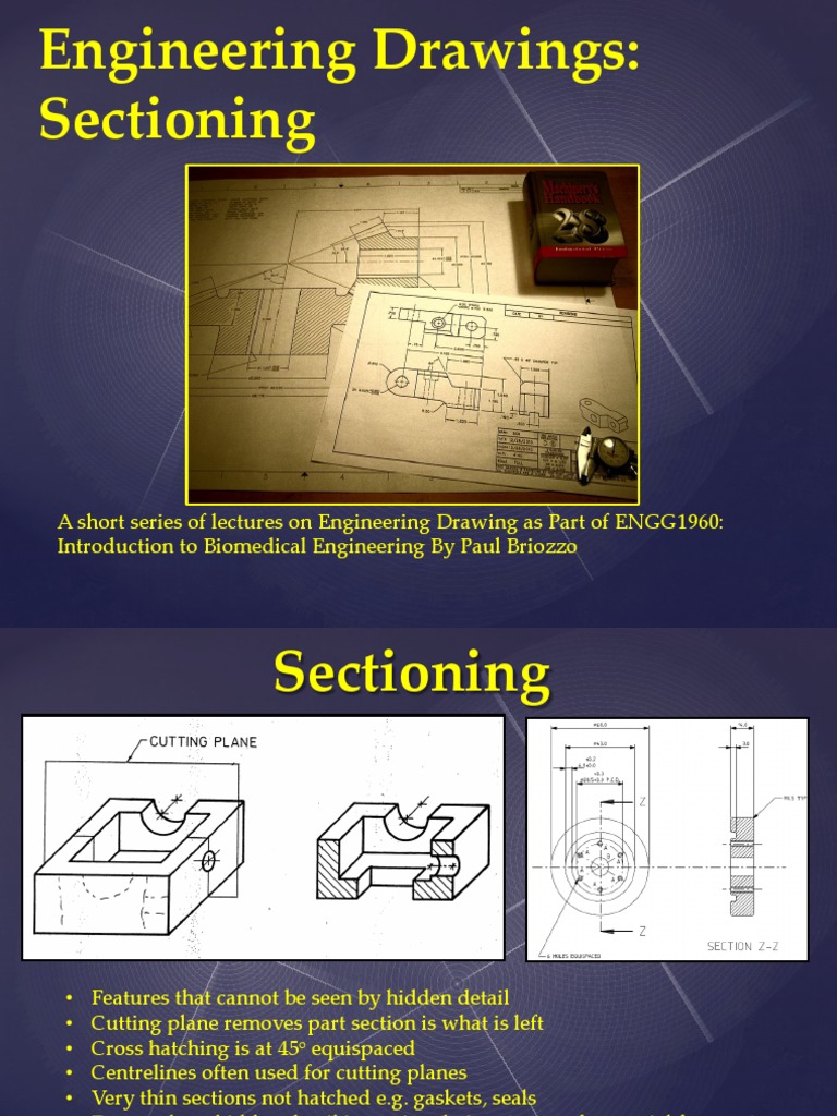 Sectioning in Engineering Drawings | PDF