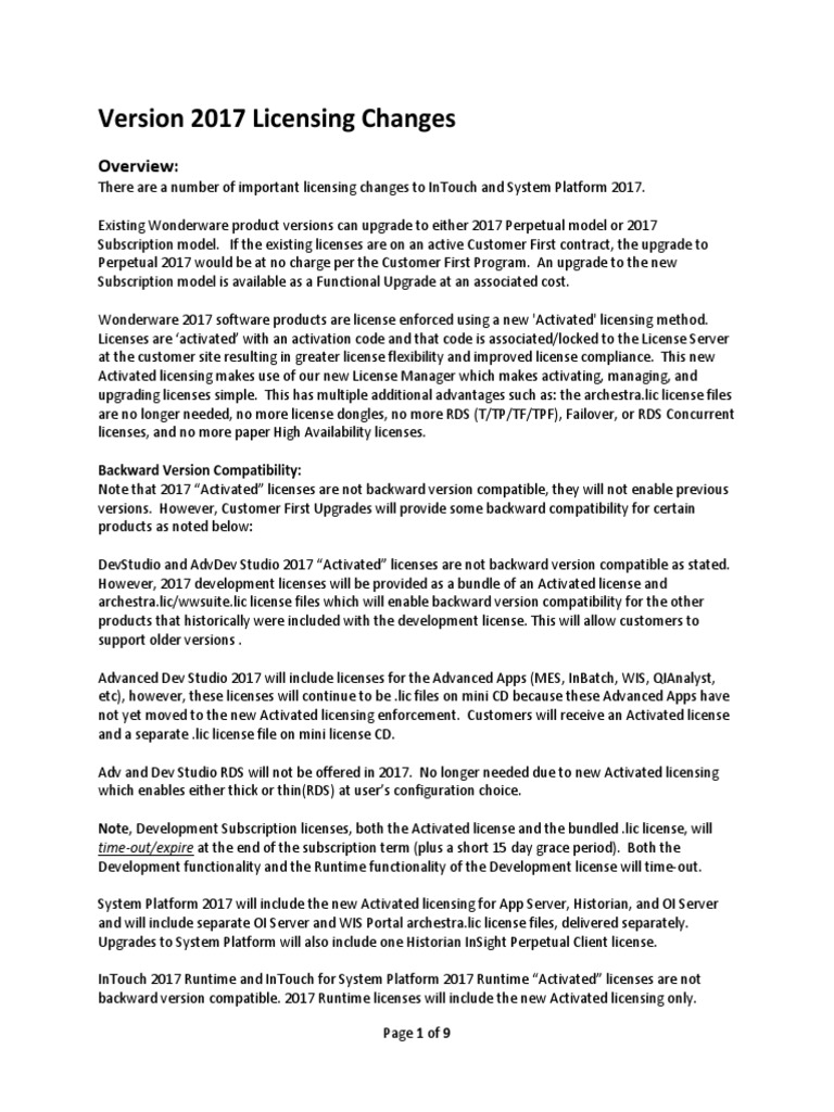 System Platform - InTouch 2017 License Communication 080517 | PDF | Remote Desktop Services ...