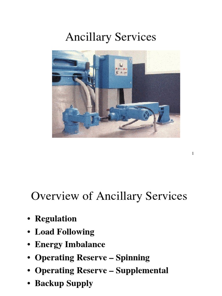 Ancillary Services Notes | PDF | Electric Power Transmission | Ac Power