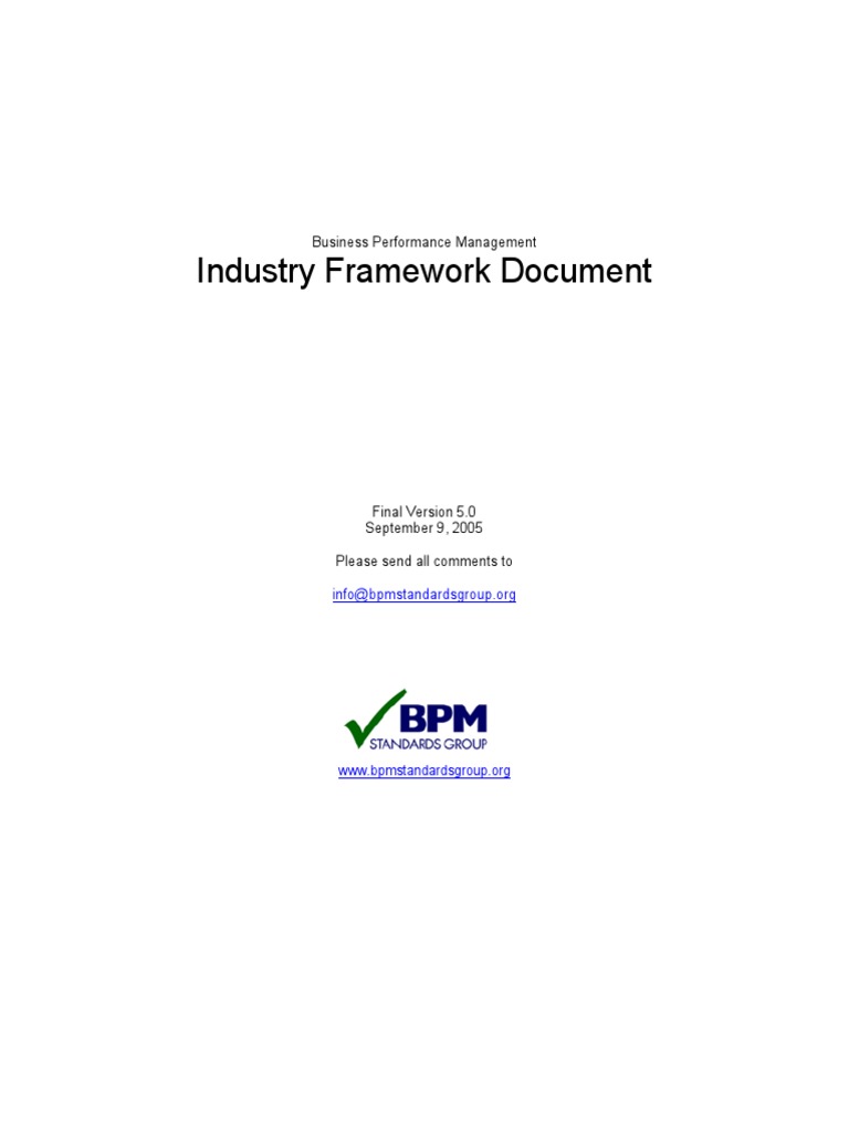 BPM Industry Framework Overview | PDF | Business Process Management ...