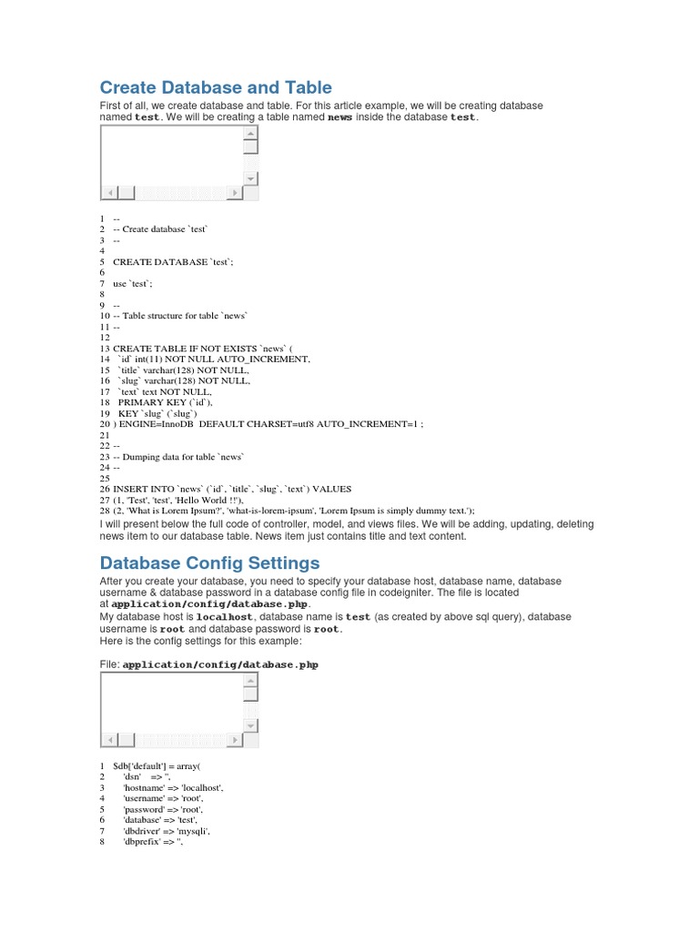 Crud e Login Codeigniter | PDF | Databases | Database Index