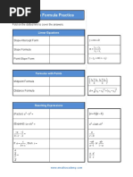 SAT Math Cheat Sheet | PDF | Angle | Circle