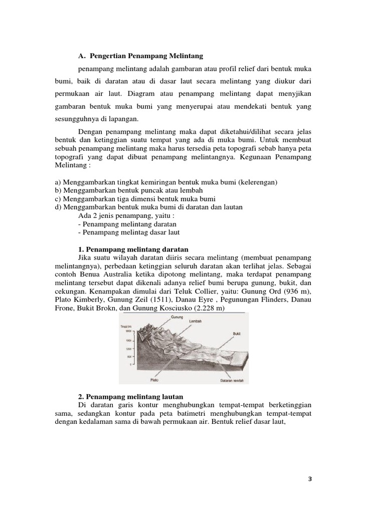 Pengertian dan Pembuatan Penampang Melintang | PDF