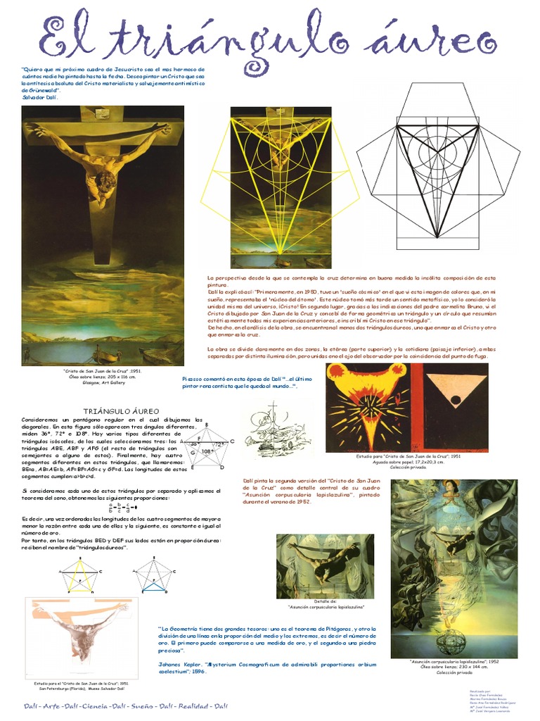 Dalí y el Triángulo Áureo en el Arte | PDF | Triángulo | Pinturas