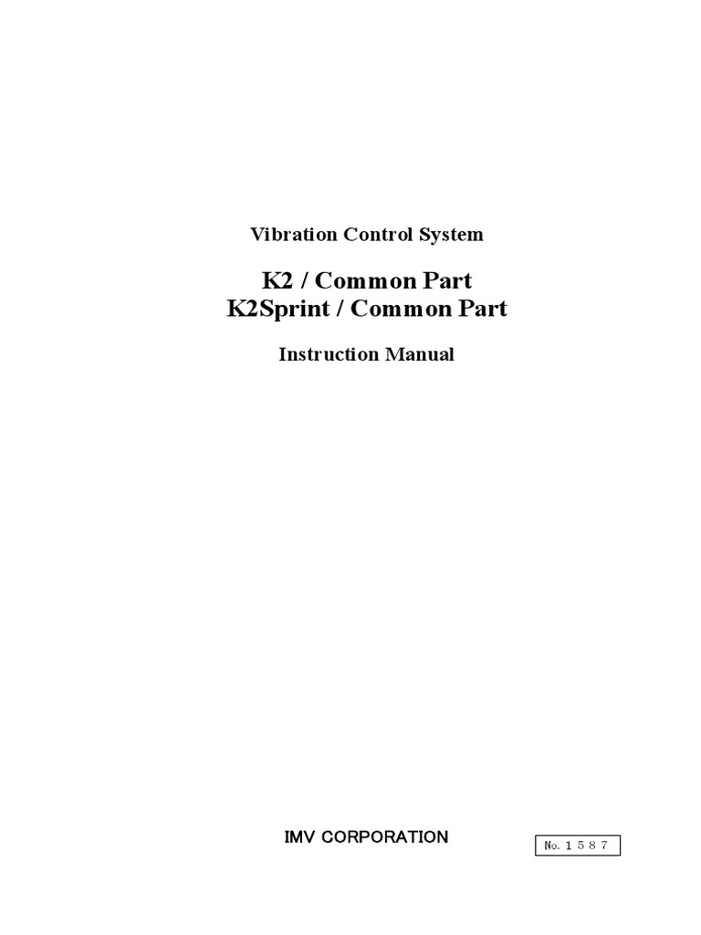 k2 Common Part Manual | PDF | Personal Computers | Booting