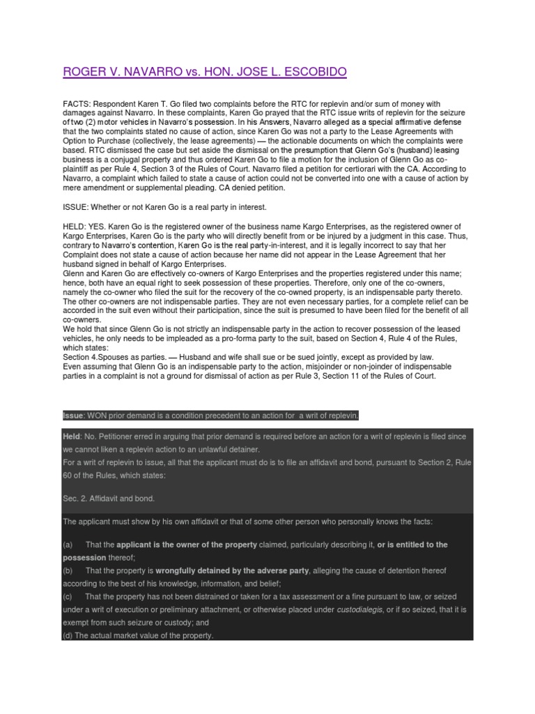 Rem Cases 3rd Meeting | PDF | Complaint | Lawsuit