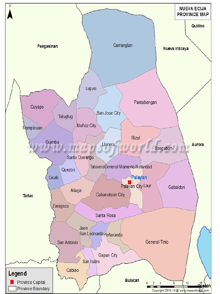 Nueva Ecija Map | PDF