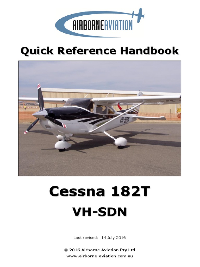 Cessna 182T | PDF | Flap (Aeronautics) | Takeoff