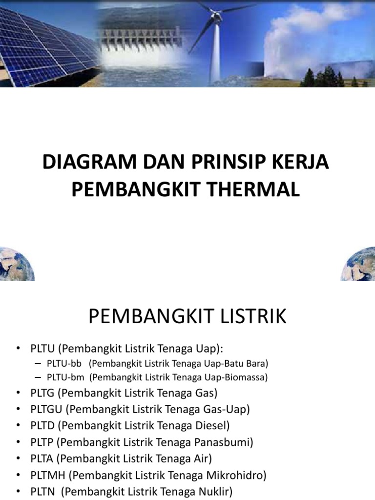 Pengenalan Pltu - Pltg.u PLTG Plta PLTP PLTD | PDF