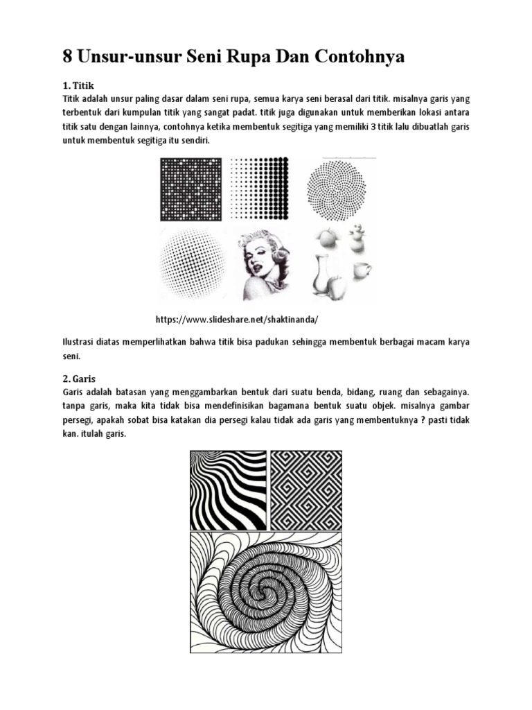 8 Unsur Seni | PDF