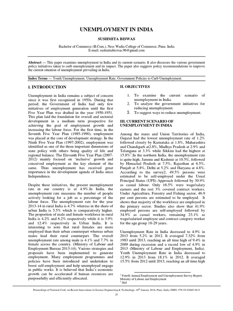 Unemployment | Download Free PDF | Unemployment | Social Science