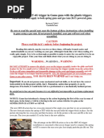 AR15 Lightning Link Plans | PDF | Trigger (Firearms) | Tools