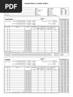 Editable Template For Basketball Scoreboard | PDF | Sports | American ...