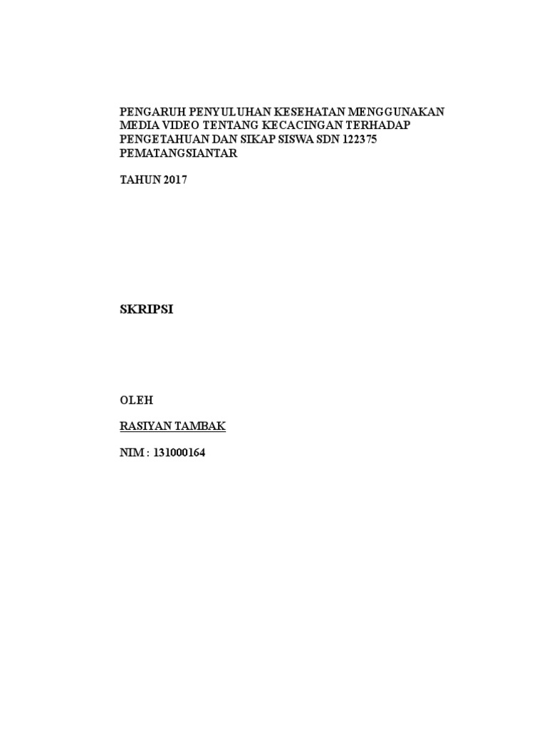 Ta Cacing | PDF | Sains & Matematika