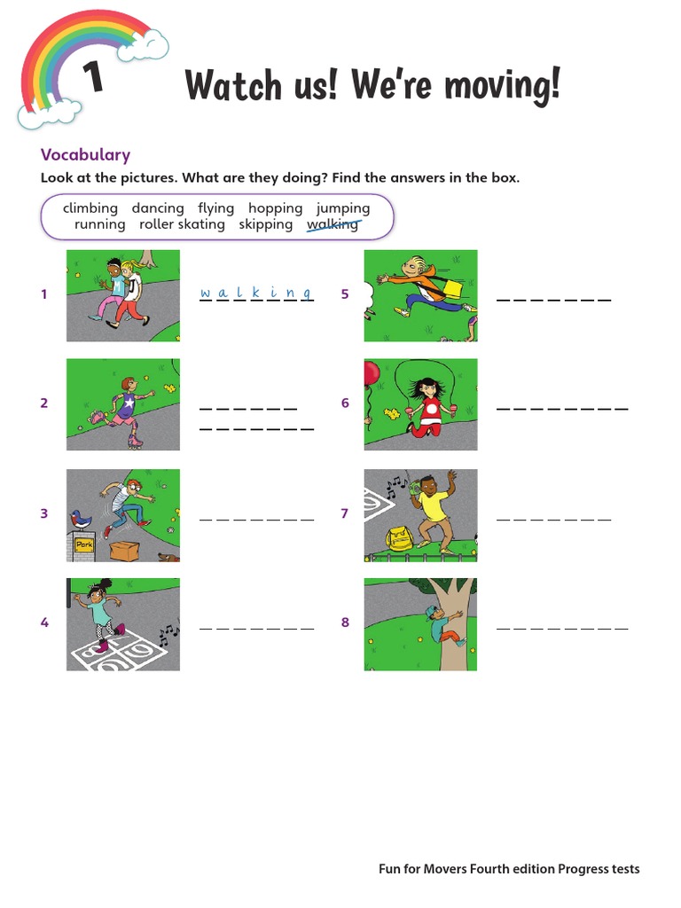 Fun For Movers Progress Tests | PDF | Lunch | Foods