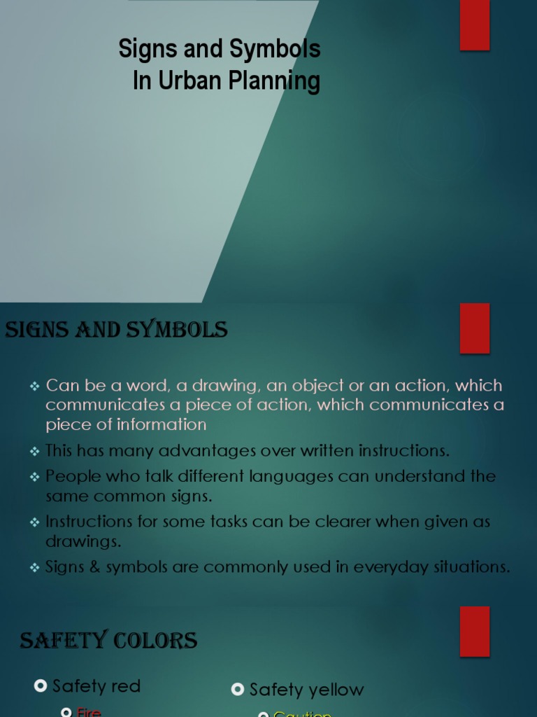 Signs and Symbols in Urban Planning | PDF | Transportation Engineering ...