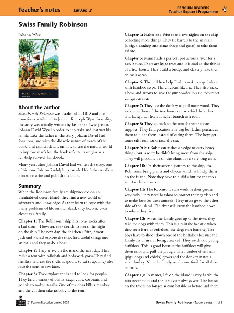 Swiss Family Robinson: Teacher's Notes | PDF | The Swiss Family Robinson
