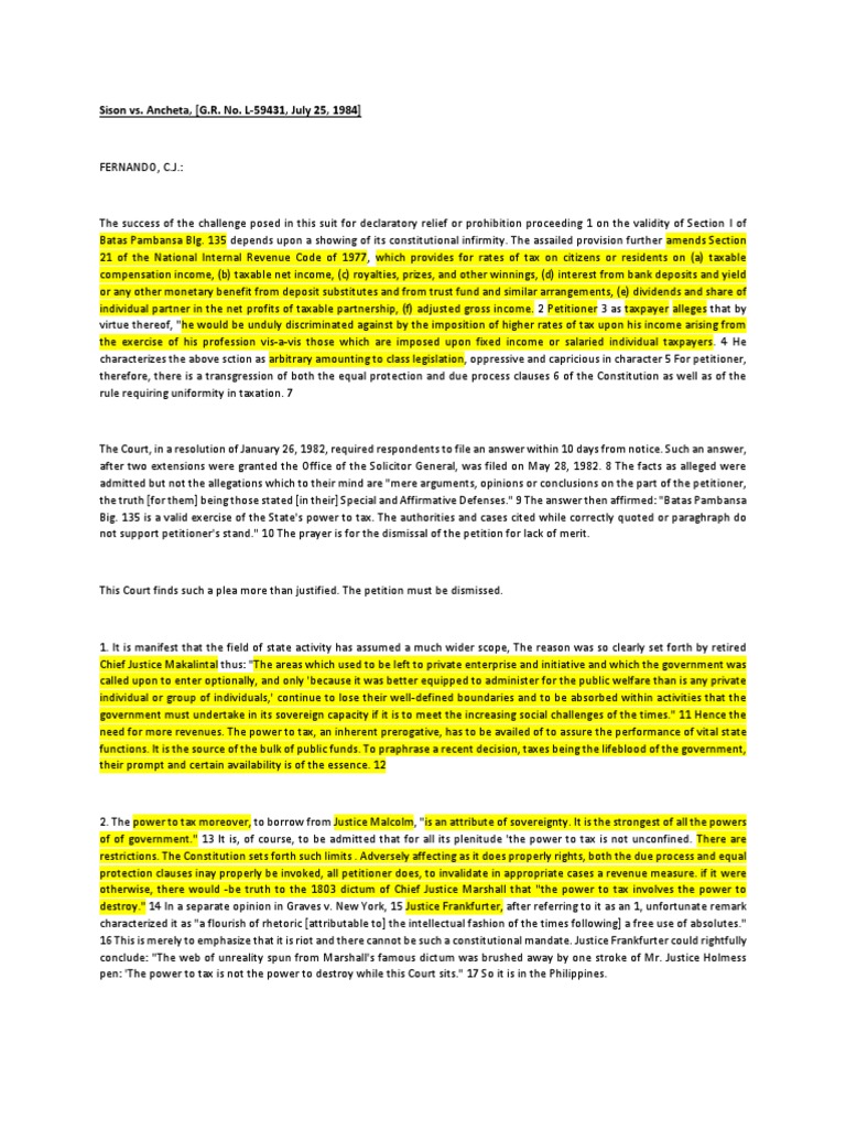 Taxation Cases | PDF | Nullification (U.S. Constitution) | U.S. State