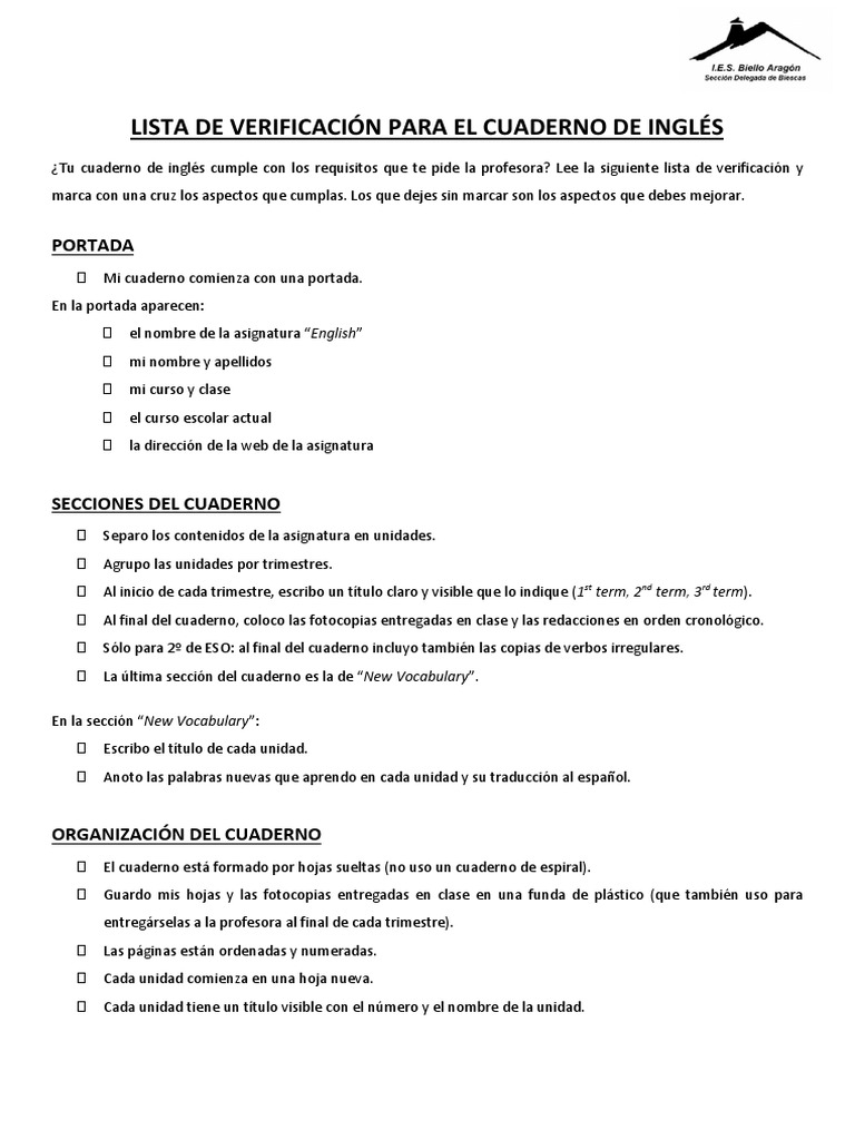 Writing Guide For 1st & 2nd Bachillerato | PDF | Lingüística | Idiomas