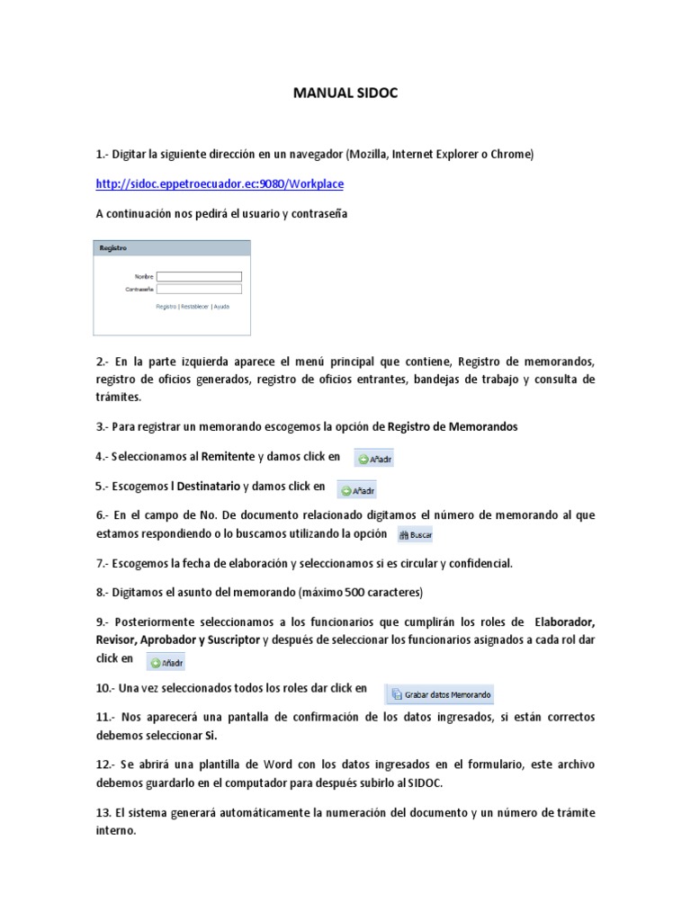 Manual de SIDOC | PDF | Archivo de computadora | Informática