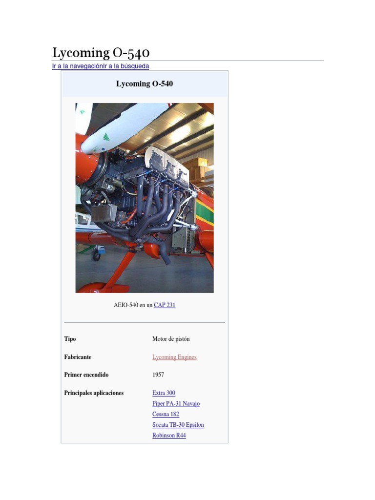 Lycoming O | PDF