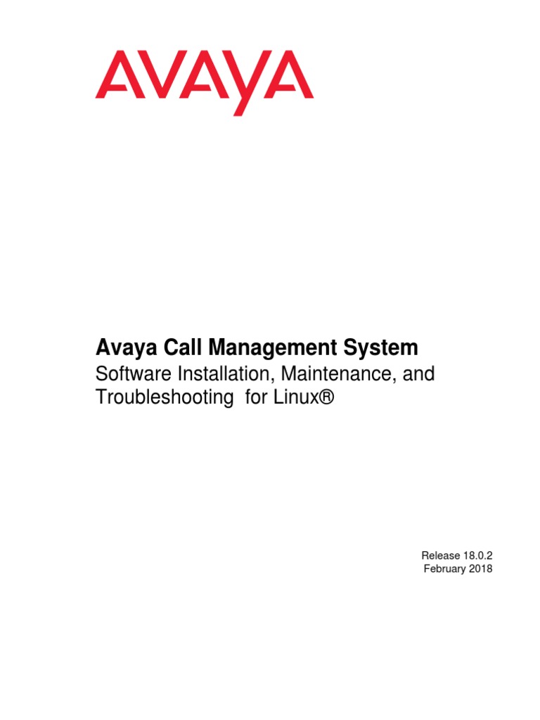 Avaya Call Management System - Maintenance | PDF | H.264/Mpeg 4 Avc ...